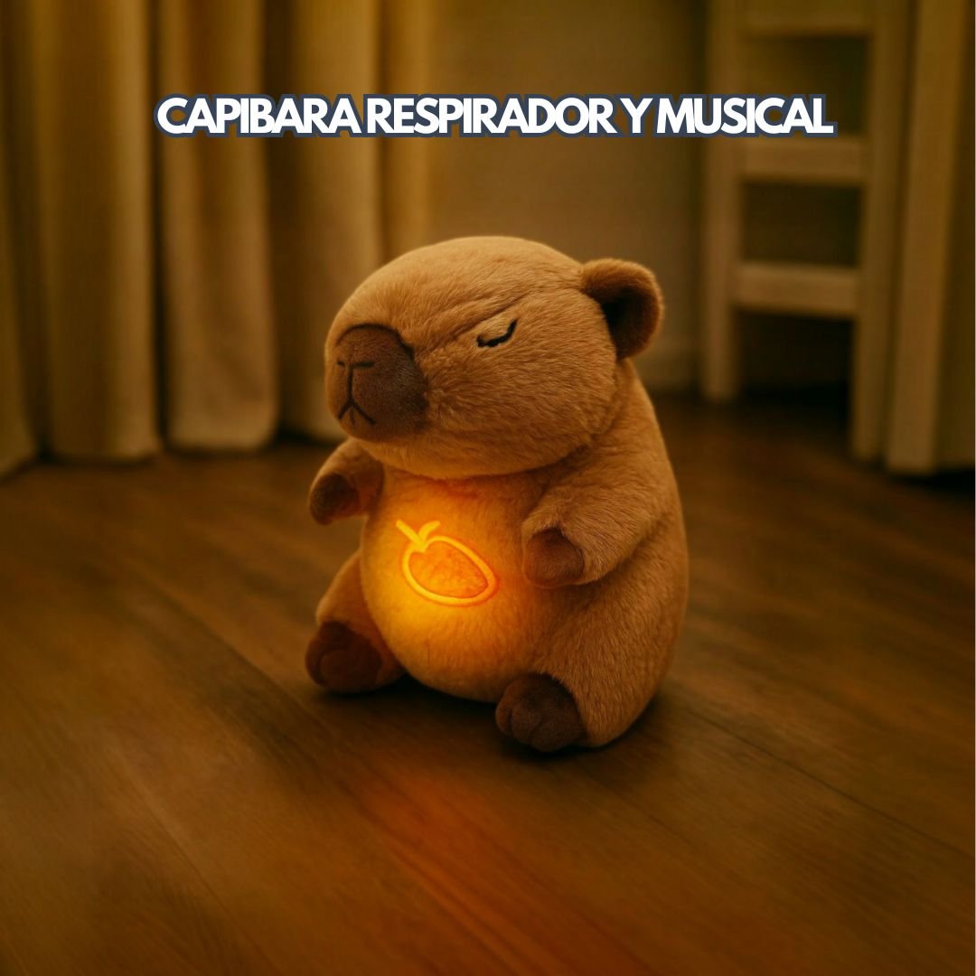 Capibara peluche respirador y musical - MiaustoreCol